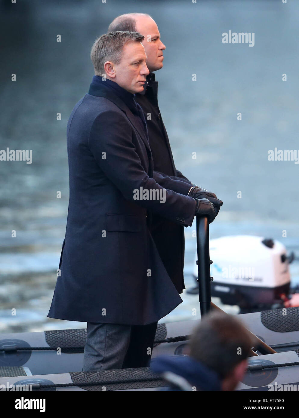 Filming of the new James Bond movie 'Spectre' at a location in Central ...