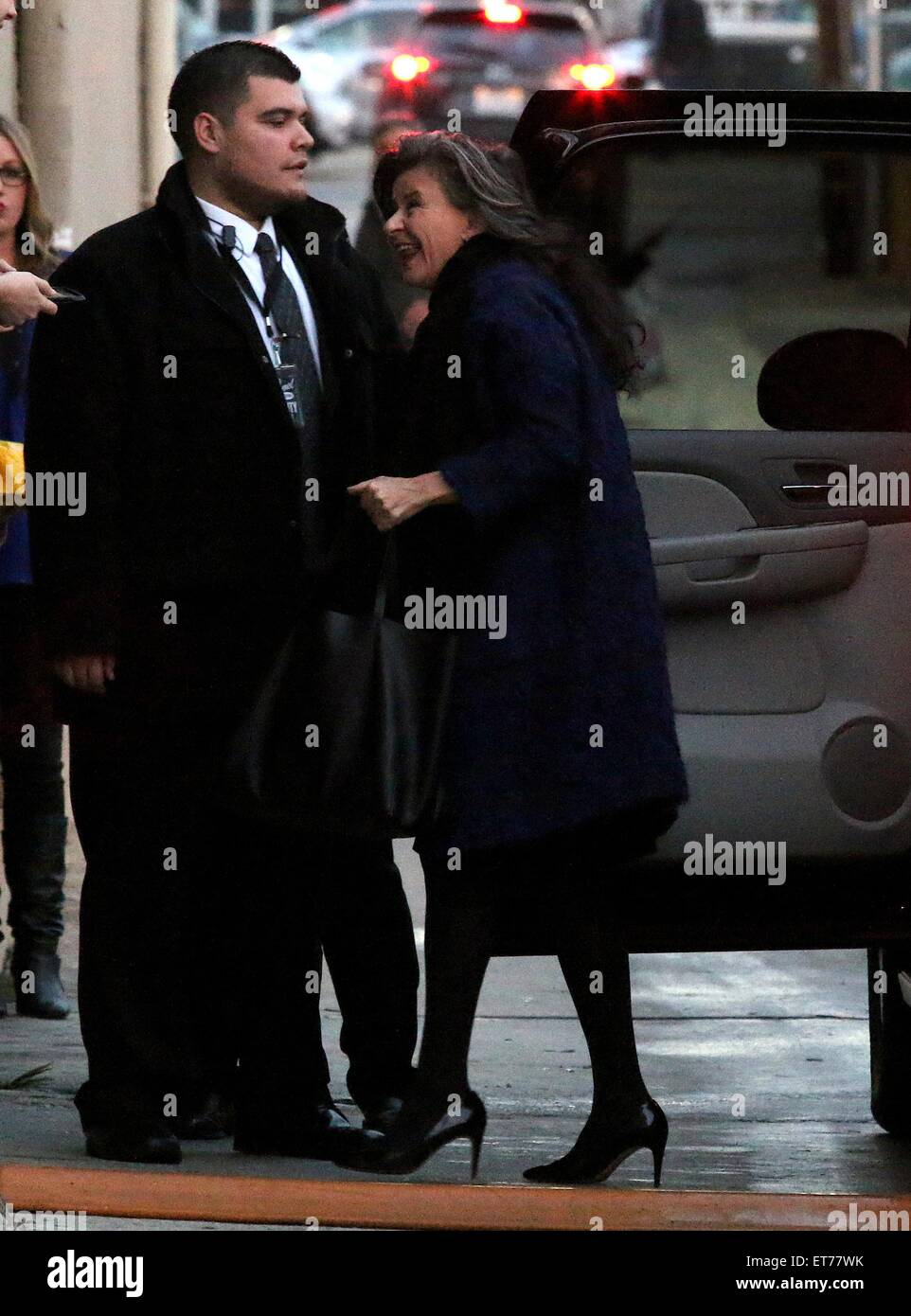Tracey Ullman arriving at ABC studios for late-night talk show 'Jimmy ...