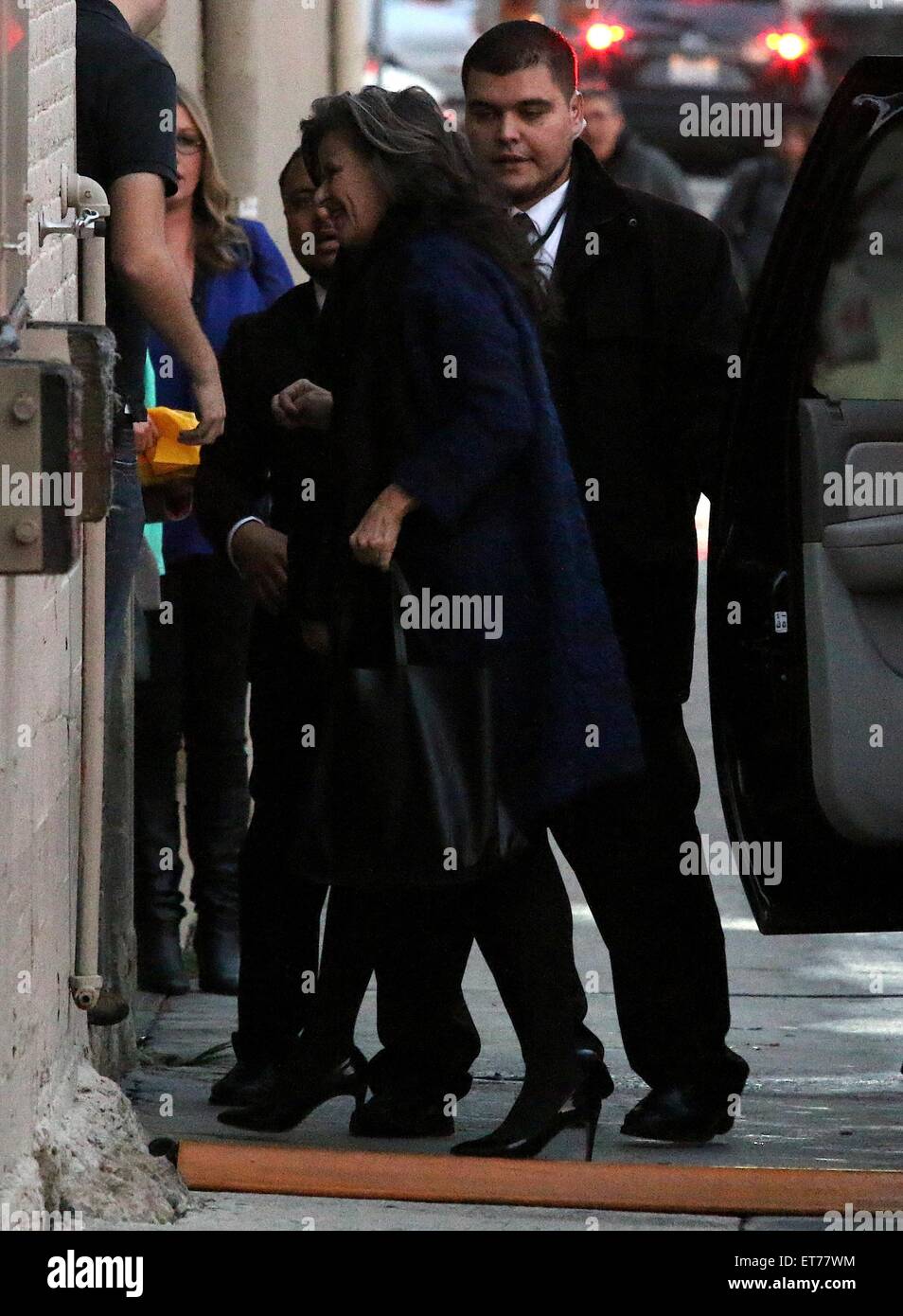 Tracey Ullman arriving at ABC studios for late-night talk show 'Jimmy ...
