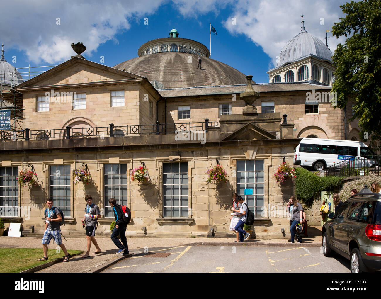 UK, England, Derbyshire, Buxton, University of Derby dome Stock Photo ...