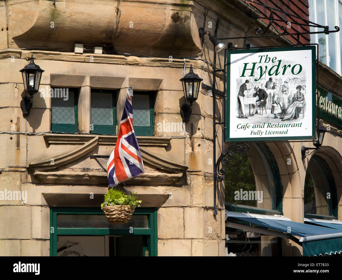UK, England, Derbyshire, Buxton, Spring Gardens, Hydro Café and ...