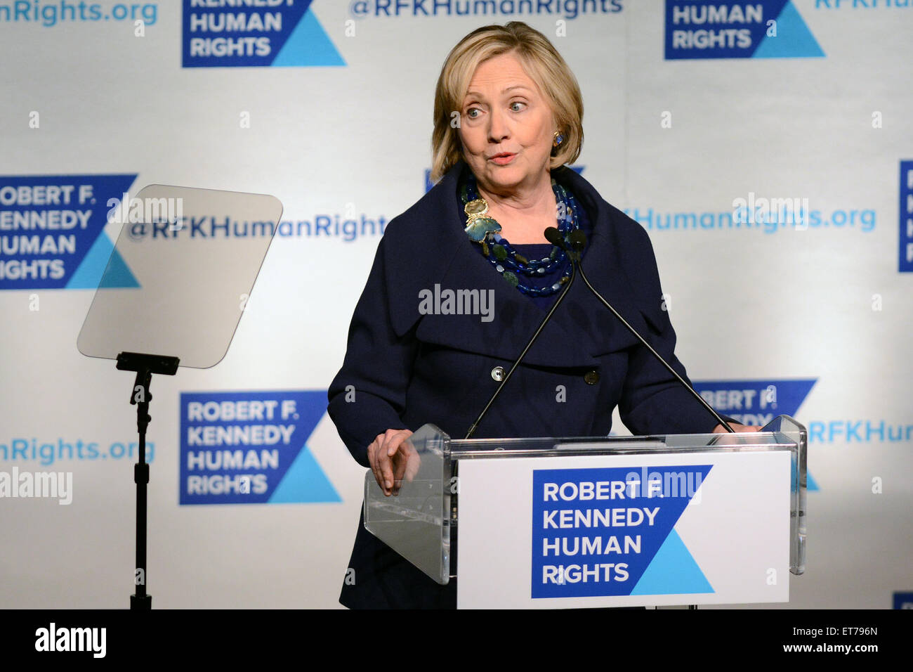 RFK Ripple Of Hope Gala - Awards Featuring: Hillary Rodham Clinton ...