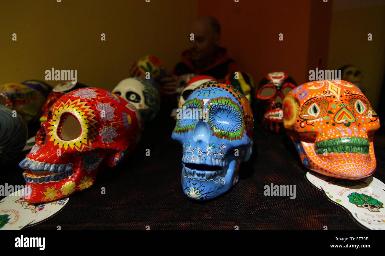 Handmade and painted skulls go on display at a unique skull exhibition ...