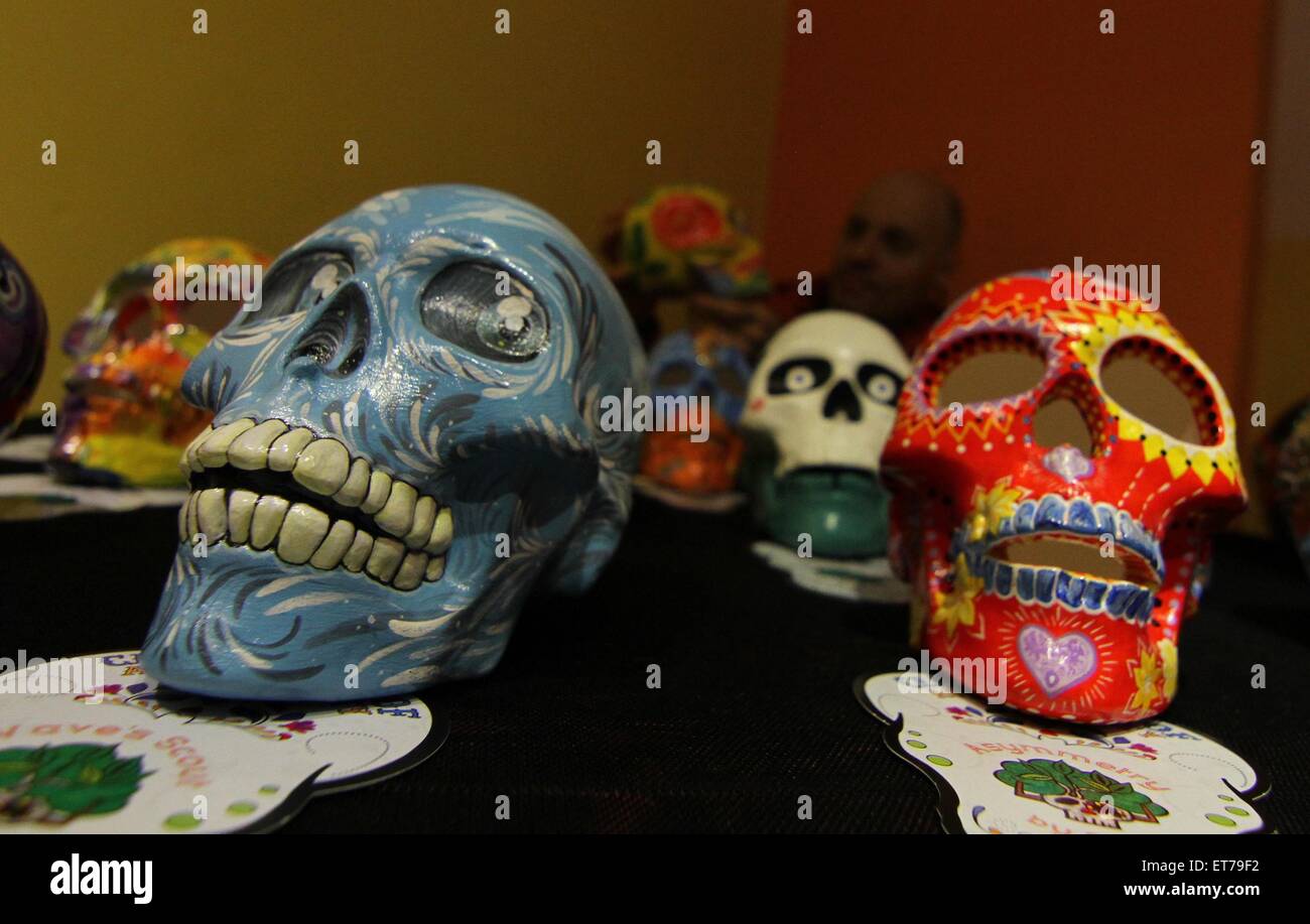 Handmade and painted skulls go on display at a unique skull exhibition ...