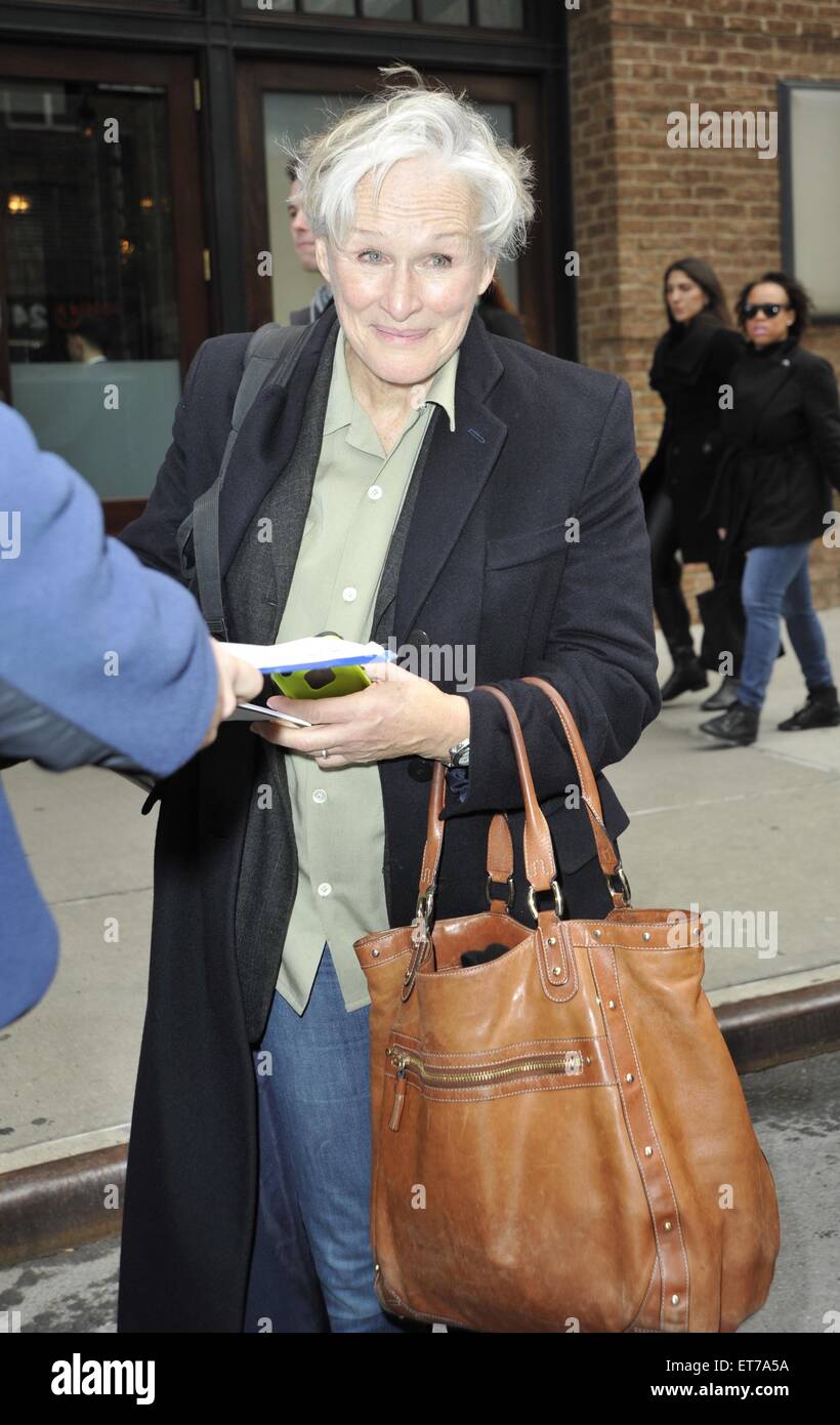 Glen Close signs autographs in New York City Featuring: Glenn Close ...