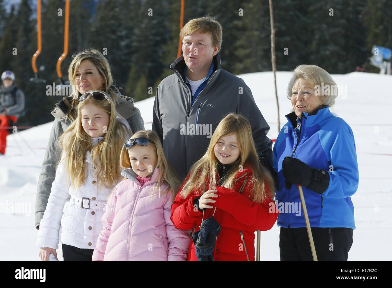 Dutch Royals pose for the media during a photo shooting in the Austrian ...