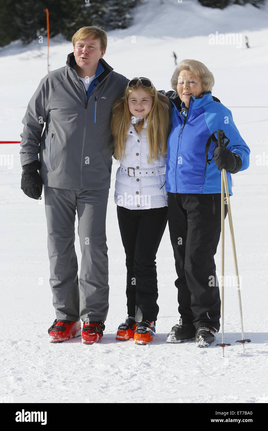 Dutch Royals pose for the media during a photo shooting in the Austrian ...
