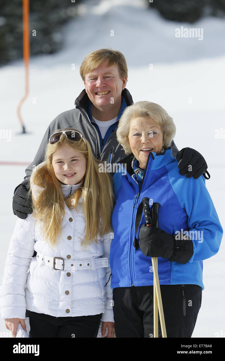 Dutch Royals pose for the media during a photo shooting in the Austrian ...