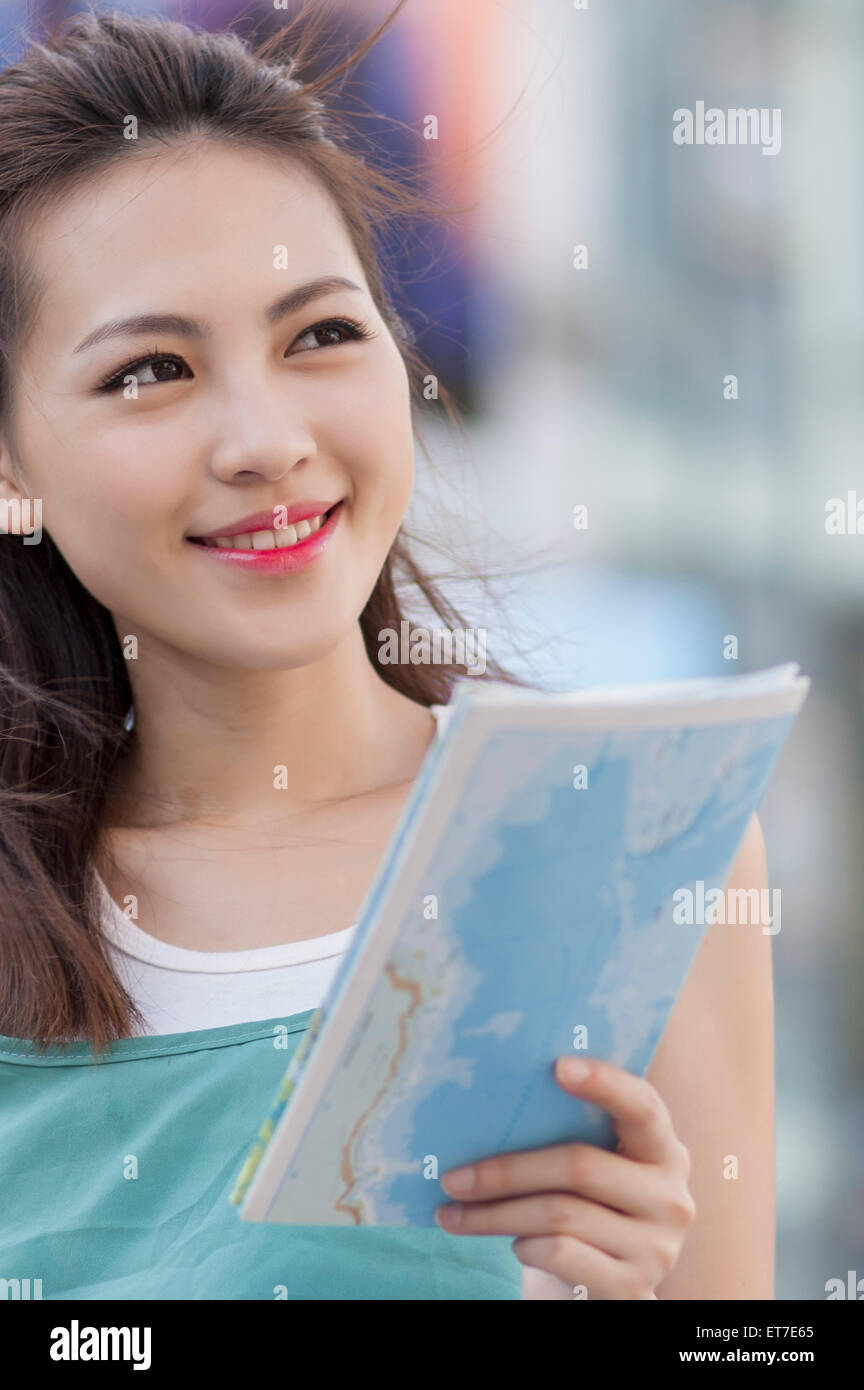 Person looking at a digital map hi-res stock photography and images - Alamy