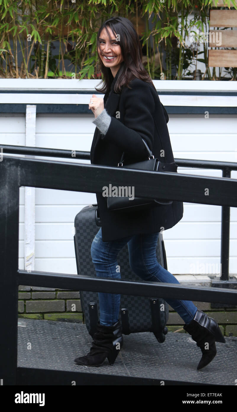 Christine Bleakley outside the ITV Studios Featuring: Christine ...