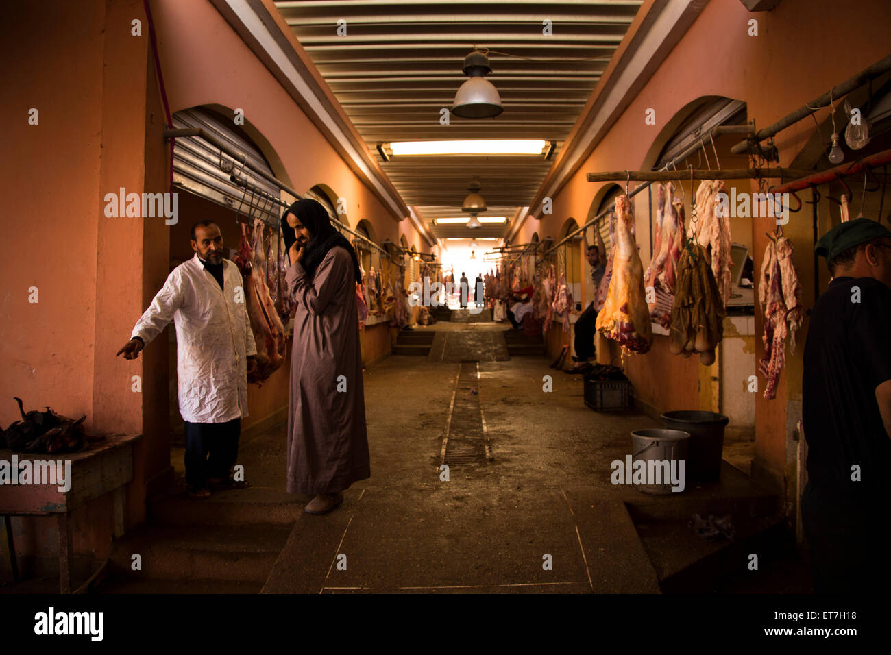 Morocco, Guelmim, butchery at the market Stock Photo - Alamy