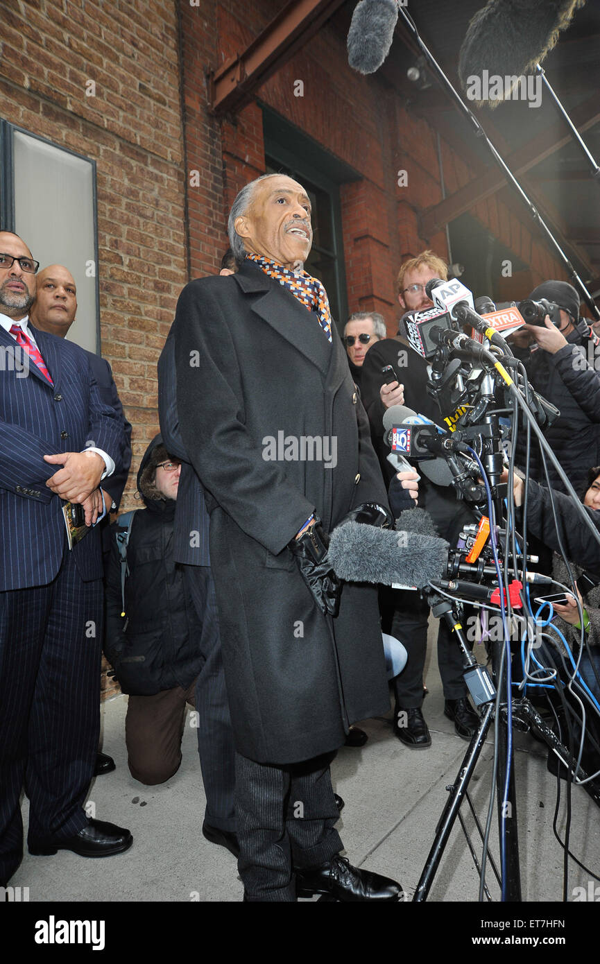 Rev Al Sharpton meets with Sony executives in New York Featuring: Al ...