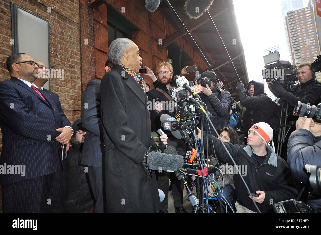 Rev Al Sharpton meets with Sony executives in New York Featuring: Al ...