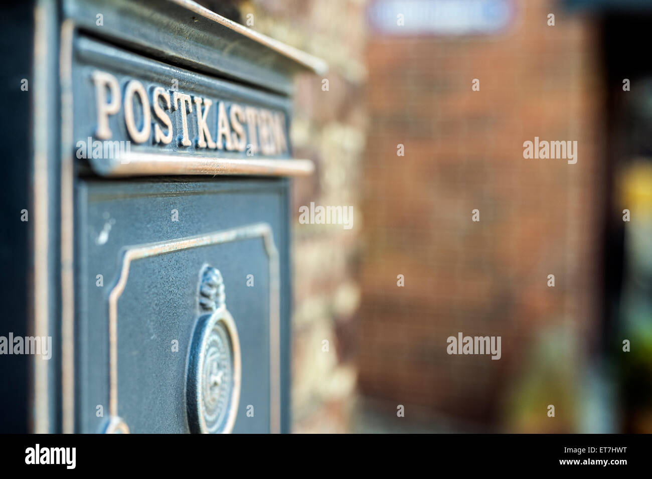 Antique German mailbox Stock Photo - Alamy