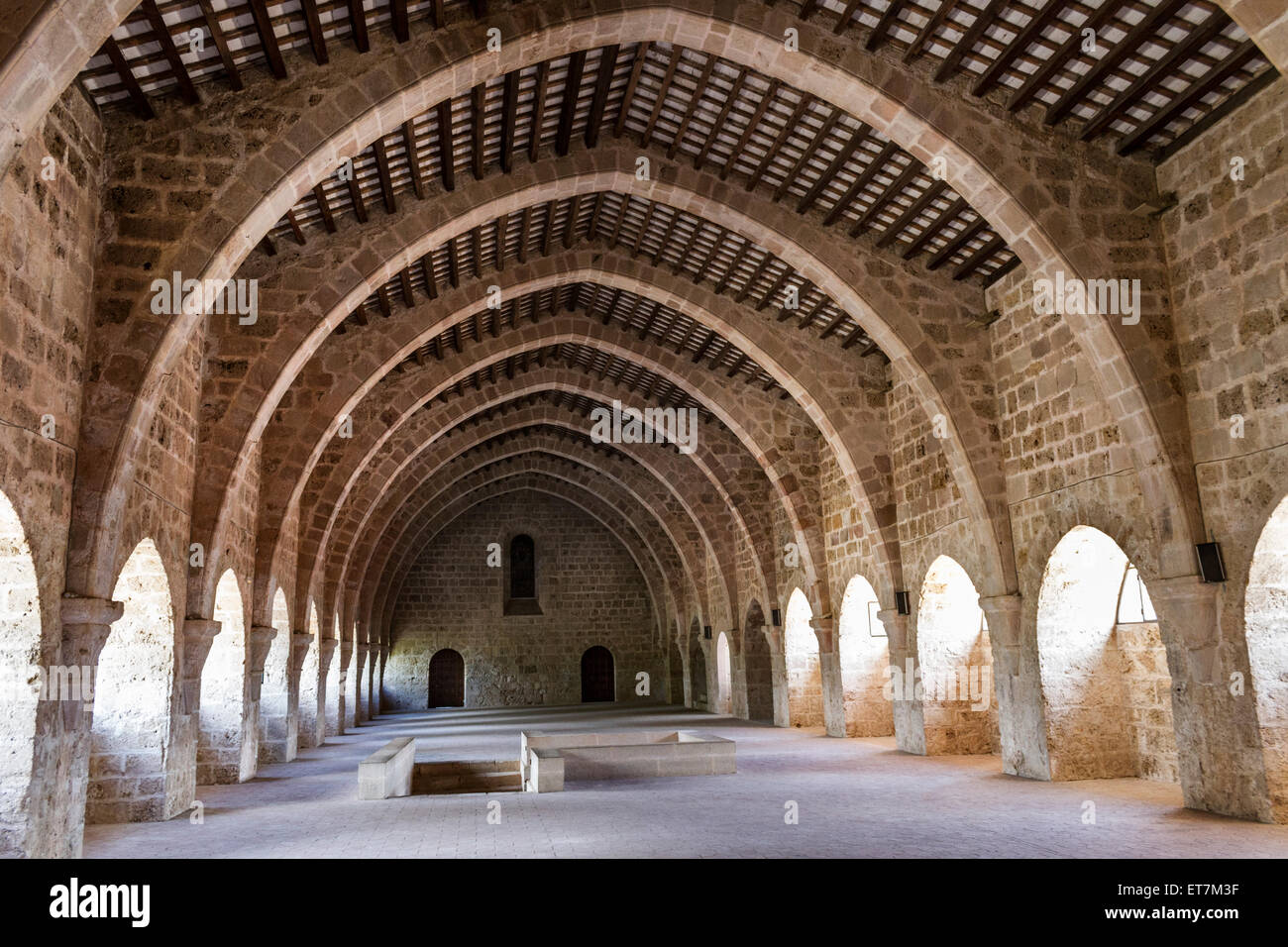 Bedroom of Royal Monastery of Santa Maria de Santes Creus. XIIIth ...