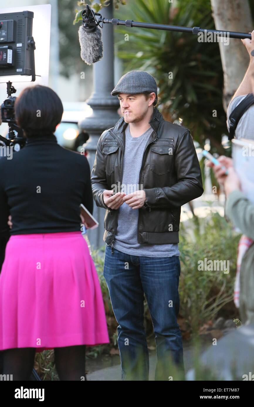 Bella Thorne is seen filming scenes for Teen Vogue with Johnny Wujek ...