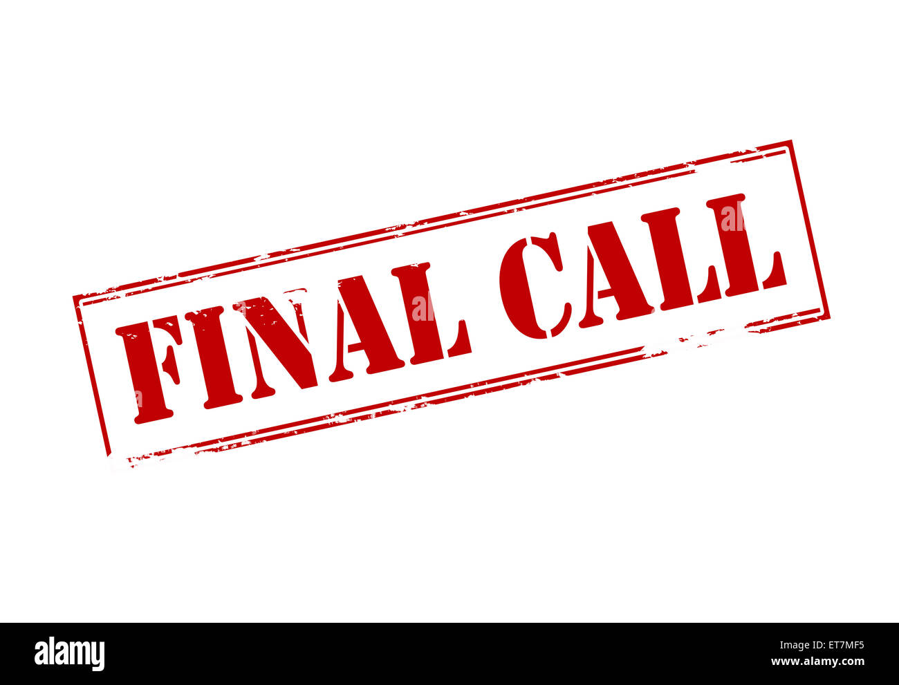 Rubber stamp with text final call inside, vector illustration Stock ...