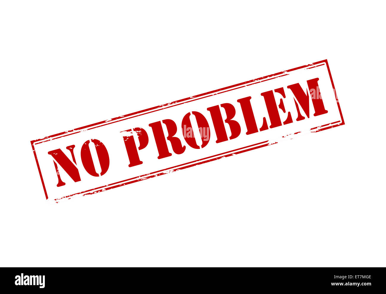 Rubber stamp with text no problem inside, vector illustration Stock ...