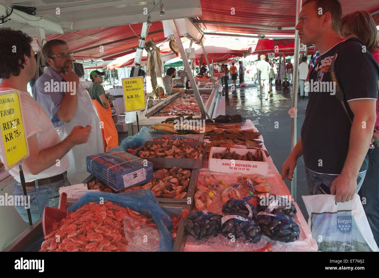 Shopping seafood market norway norway hi-res stock photography and ...