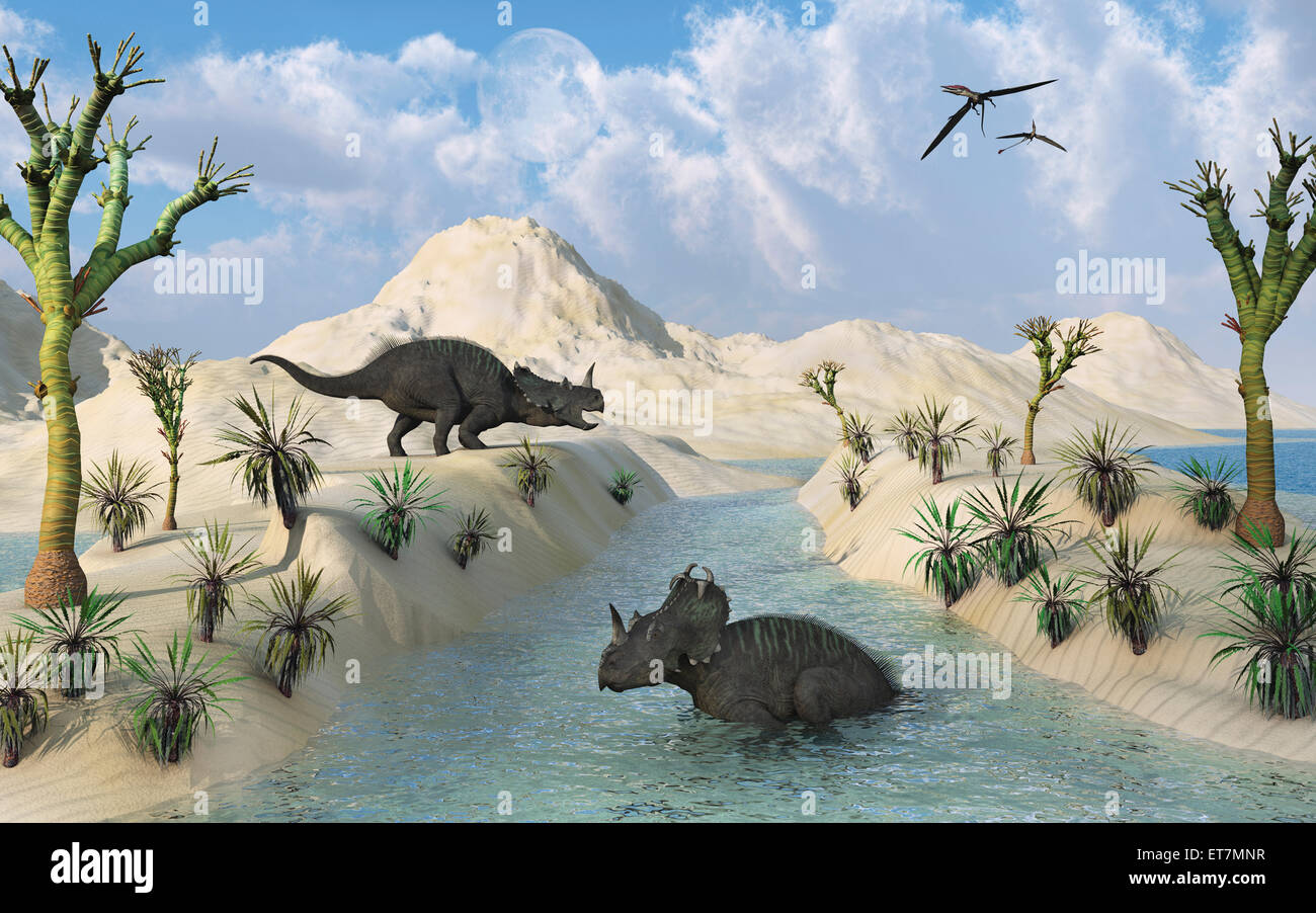 Horned dinosaurs hi-res stock photography and images - Alamy