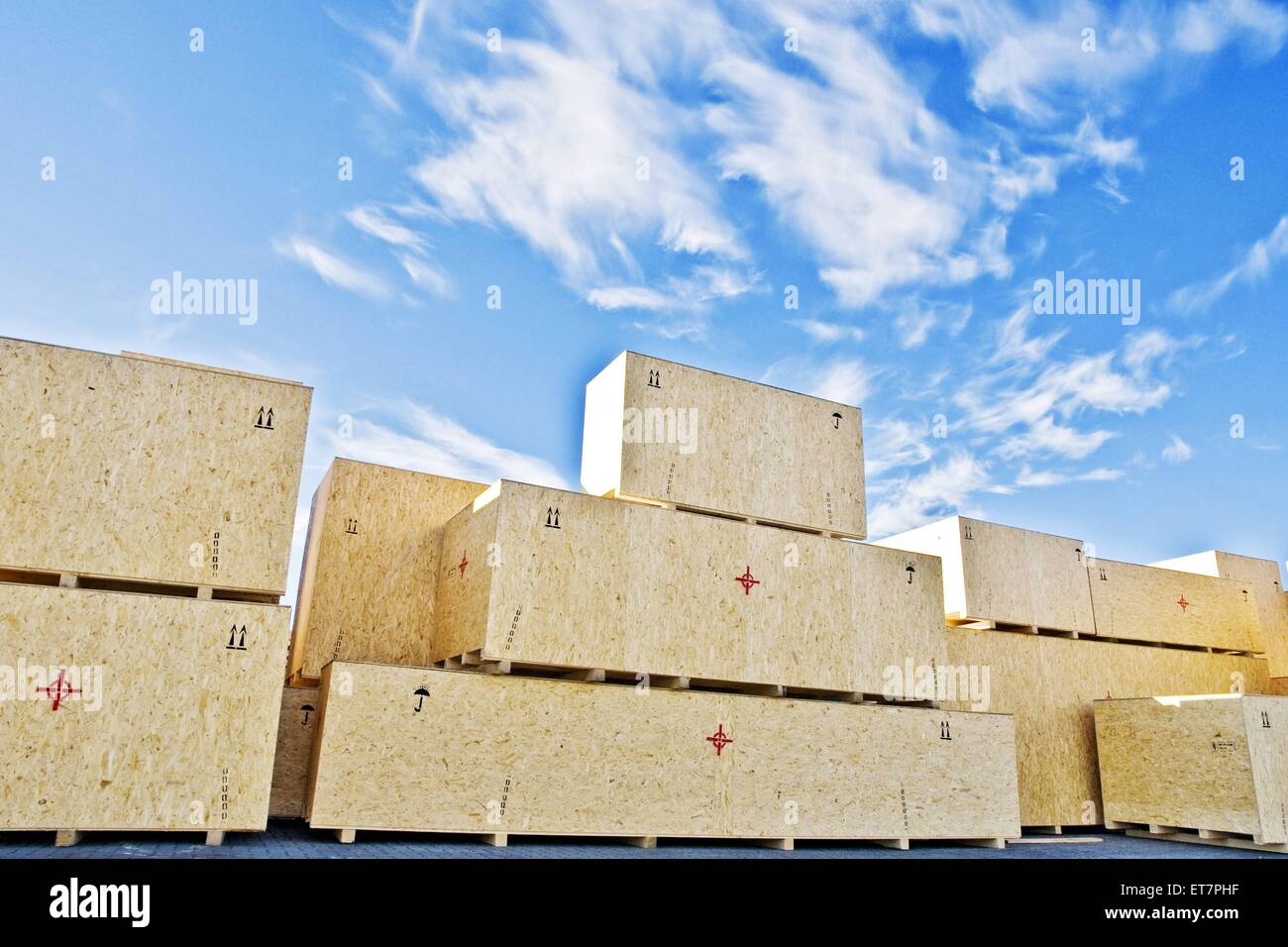 Transportkisten | carrier boxes Stock Photo - Alamy