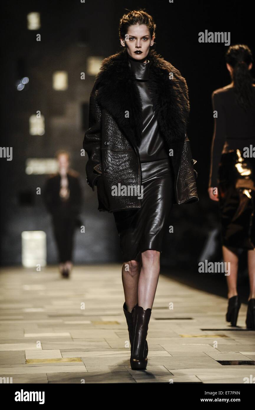 Milan Fashion Week Autumn/Winter 2015 - Trussardi - Catwalk Featuring ...