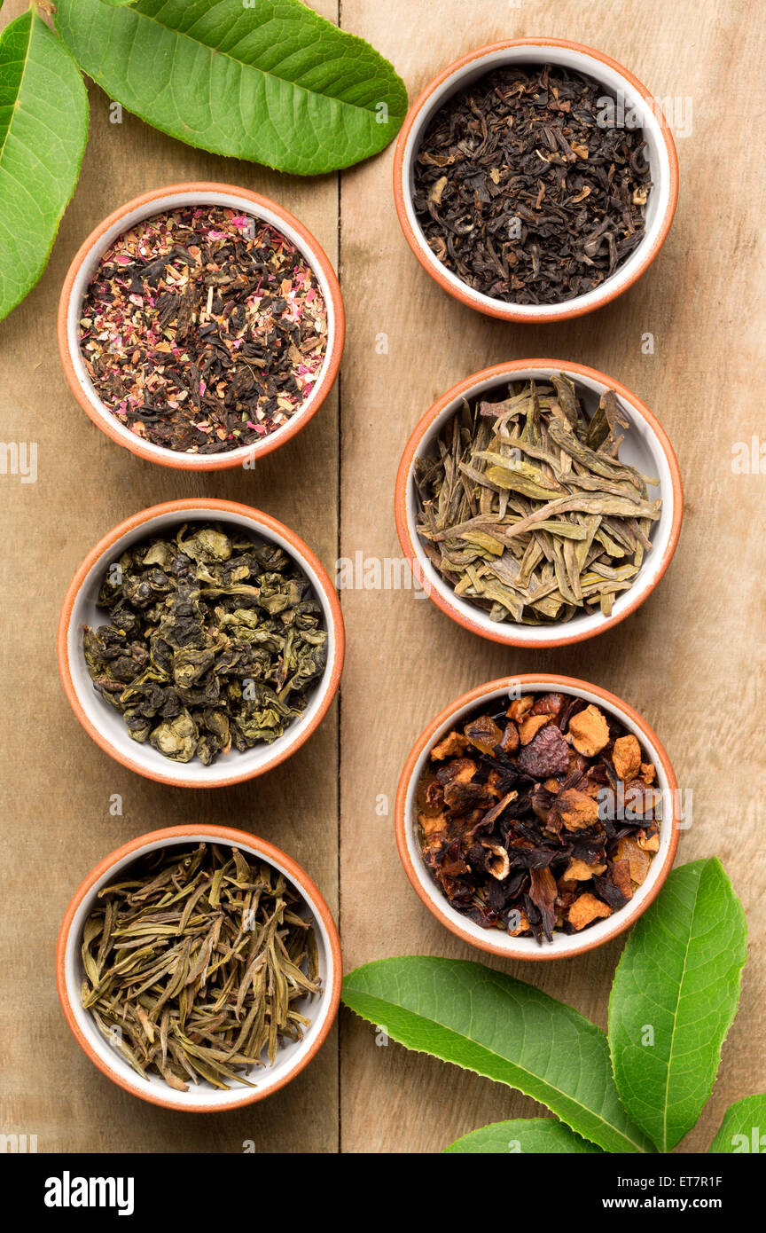 Tea leaves, Herbal Tea Stock Photo - Alamy