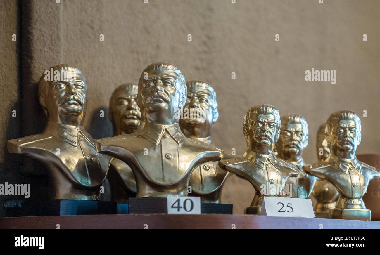 Souvenir shop in Joseph Stalin Museum in Gori town, Georgia Stock Photo ...