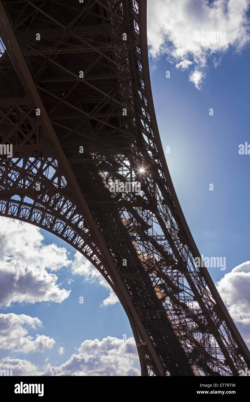 Low angle view of Eiffel Tower, Paris, France Stock Photo - Alamy