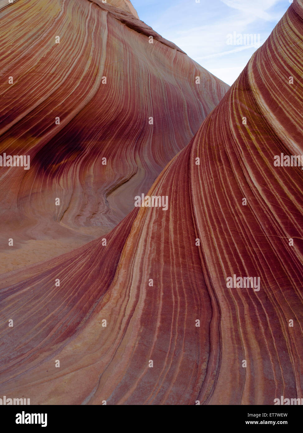 Scene from the beautiful geological formation of colorful folded ...