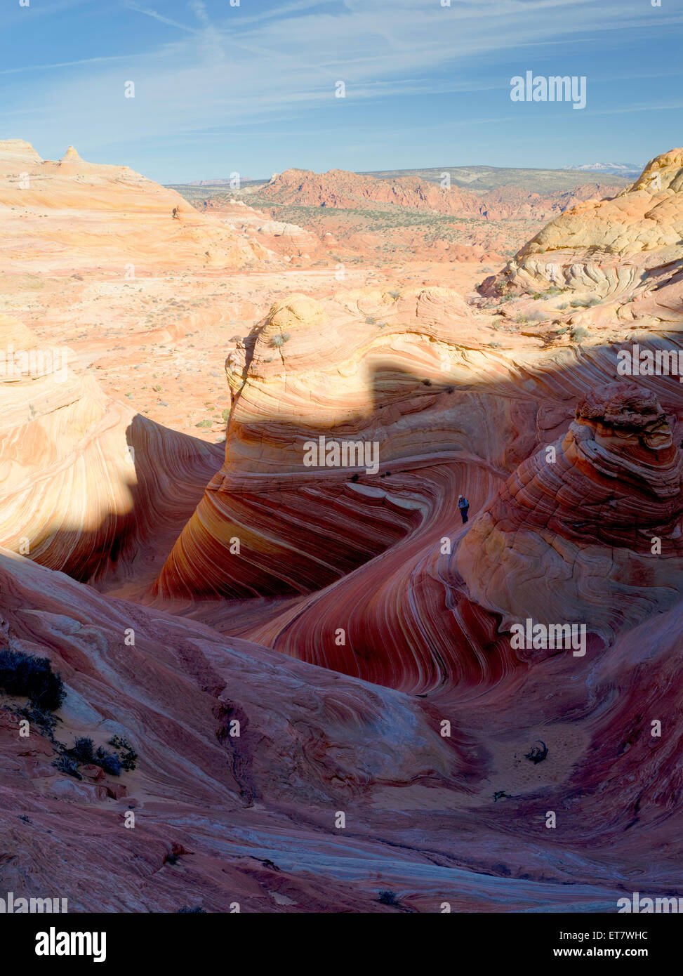 Scene from the beautiful geological formation of colorful folded ...