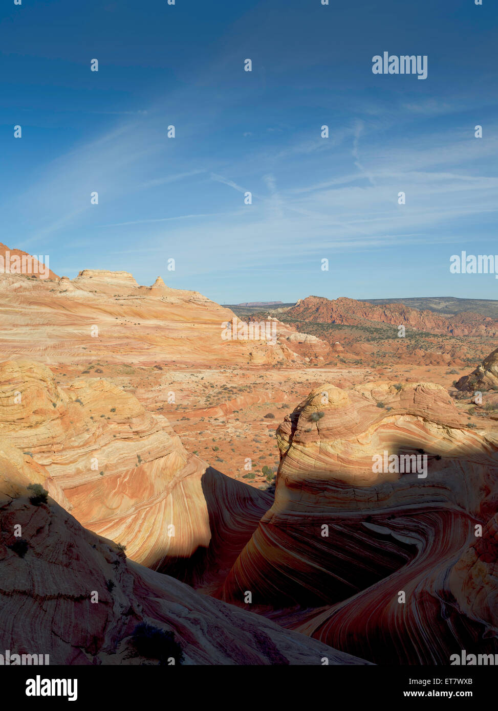 Scene from the beautiful geological formation of colorful folded ...