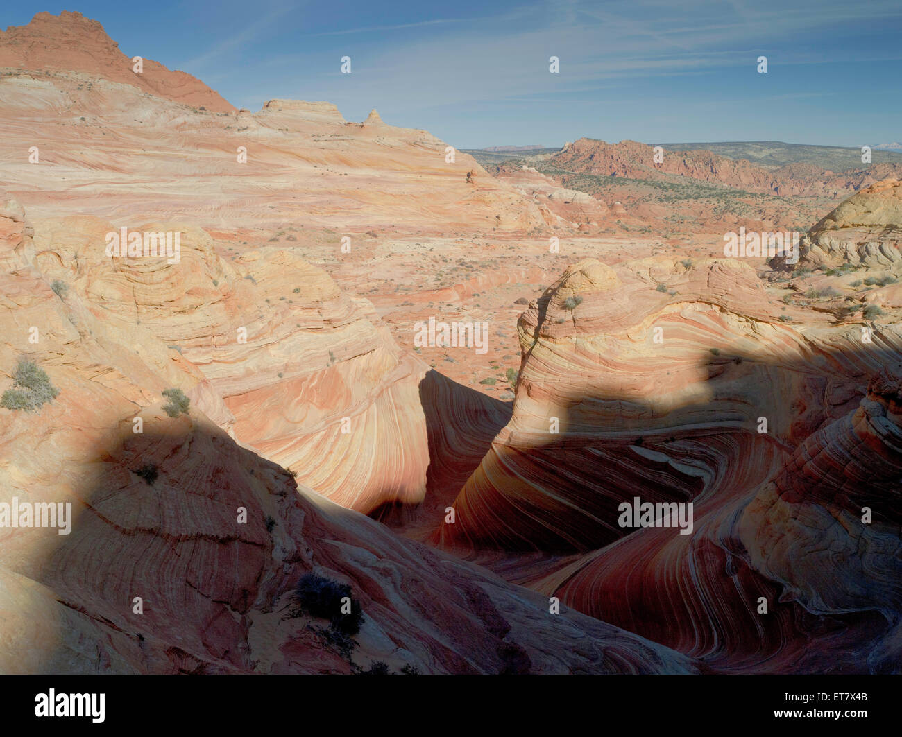Scene from the beautiful geological formation of colorful folded ...
