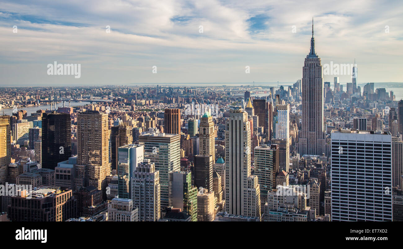 Overview city center manhattan hi-res stock photography and images - Alamy