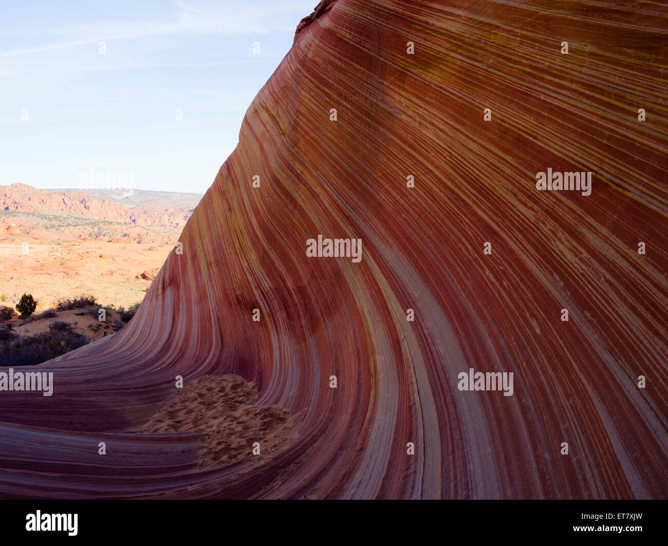 Scene from the beautiful geological formation of colorful folded ...