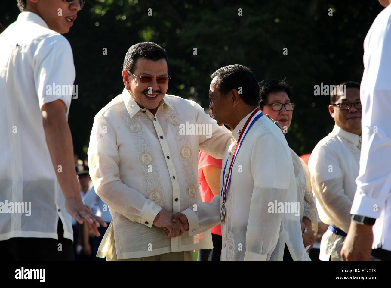 Manila, Philippines. 12th June, 2015. Manila City Mayor Erap Estrada ...