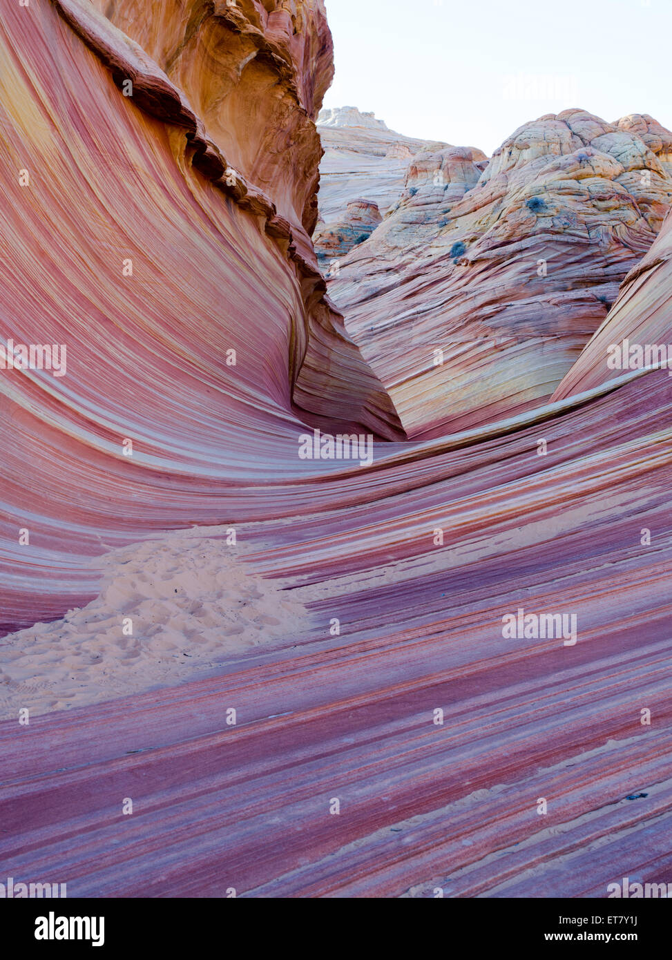 Scene from the beautiful geological formation of colorful folded ...