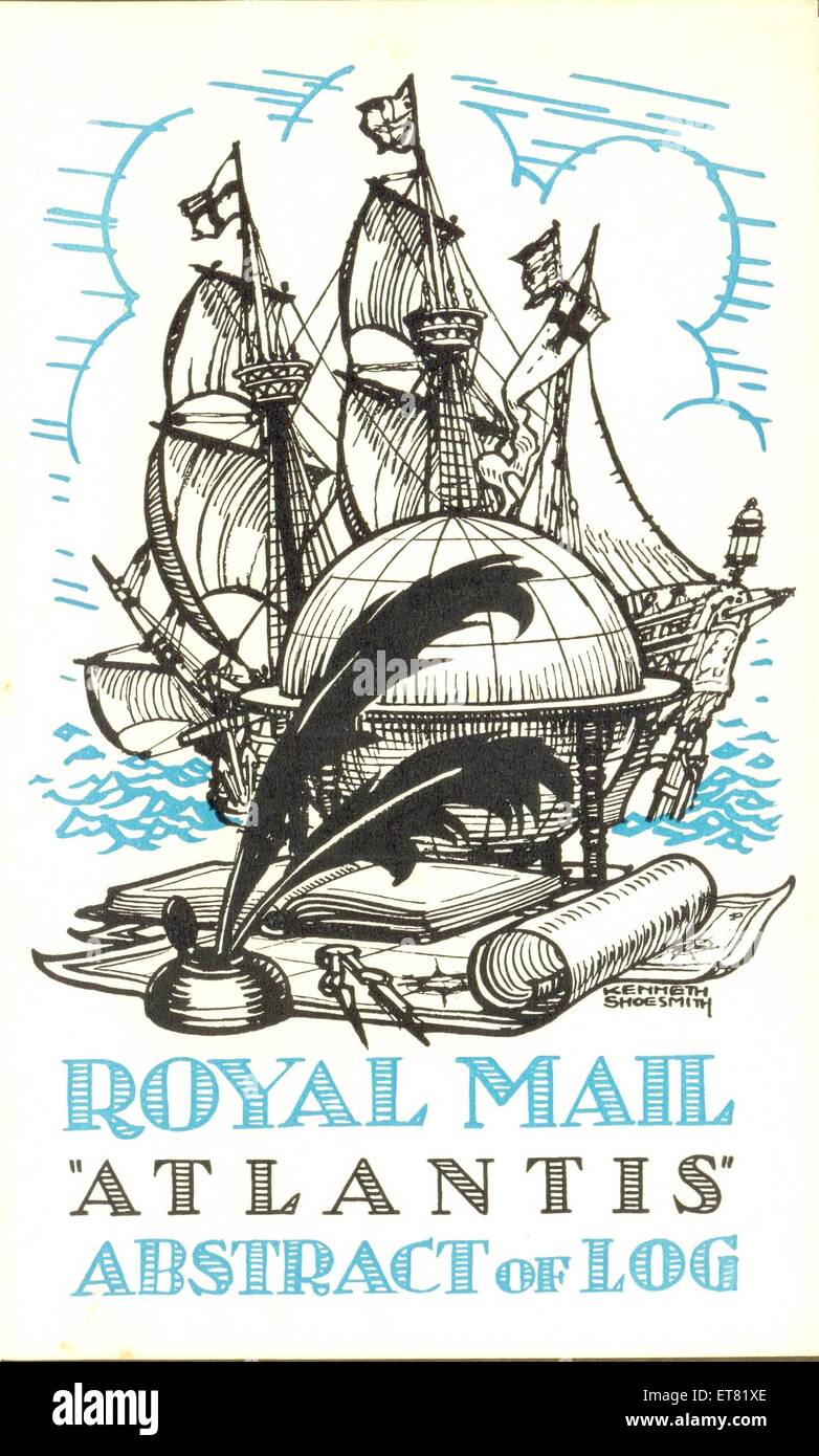 Abstract of Log for Royal Mail "Atlantis" cruise to Norwegian Fjords ...