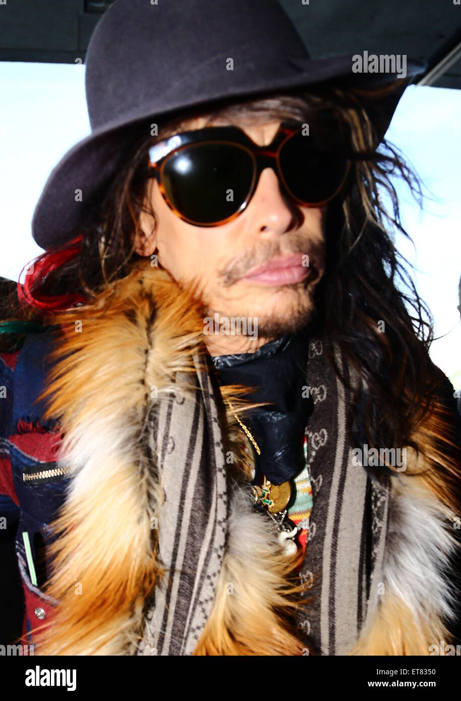 Steven Tyler departs from Los Angeles International Airport (LAX ...