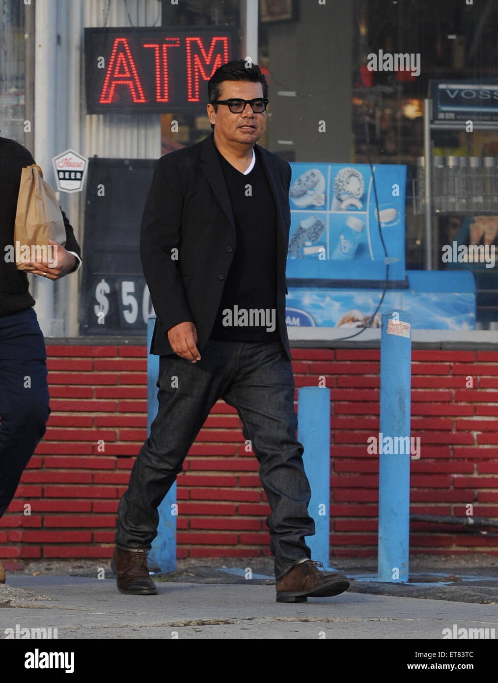 Comedian George Lopez makes a quick pit stop for tacos at the famous ...