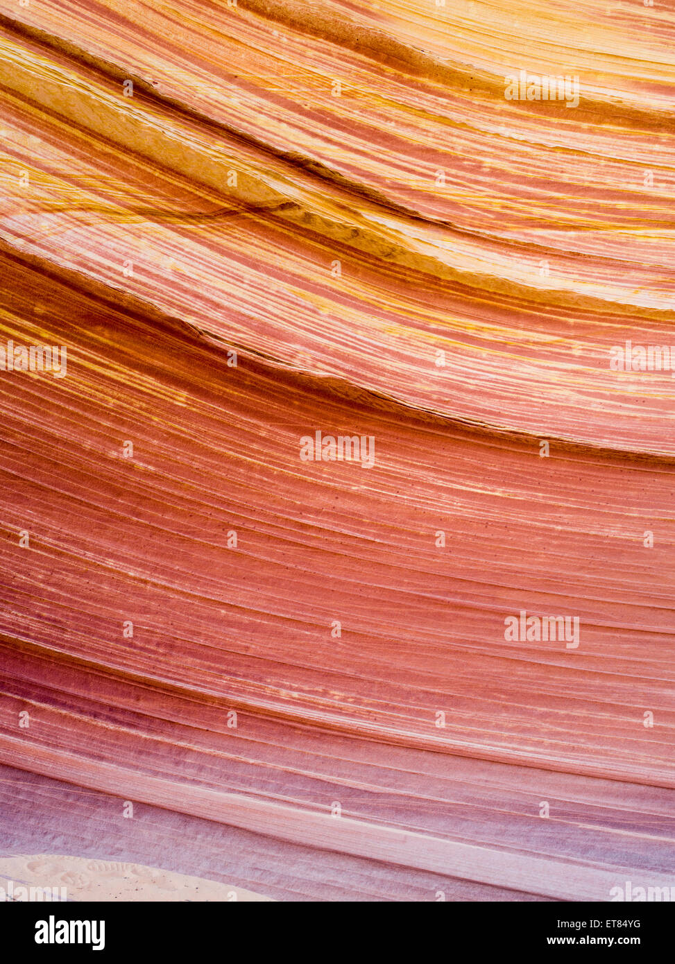 Scene from the beautiful geological formation of colorful folded ...