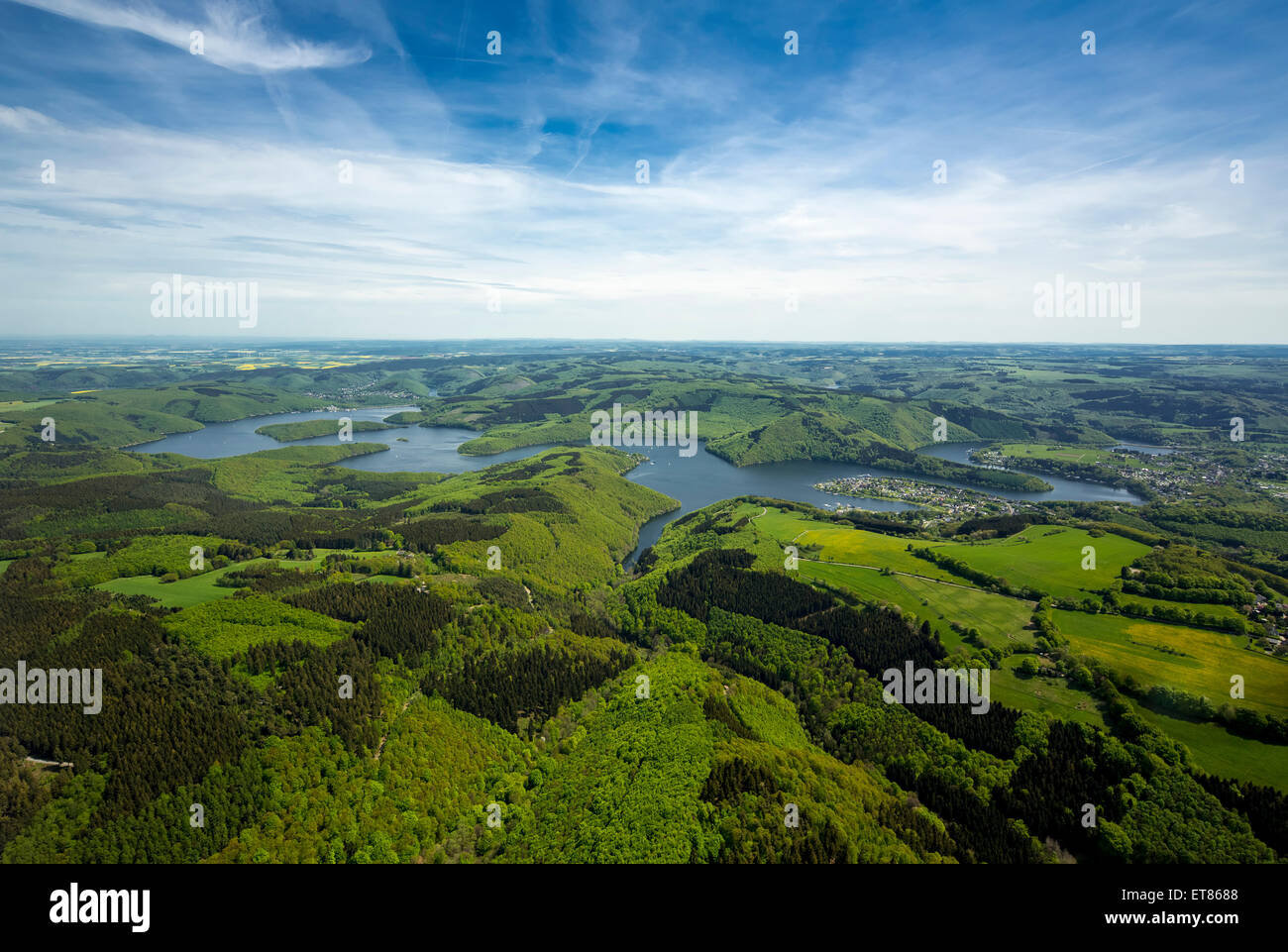 Rur Reservoir, Rur Dam, Simmerath, Eifel, North Rhine-Westphalia ...