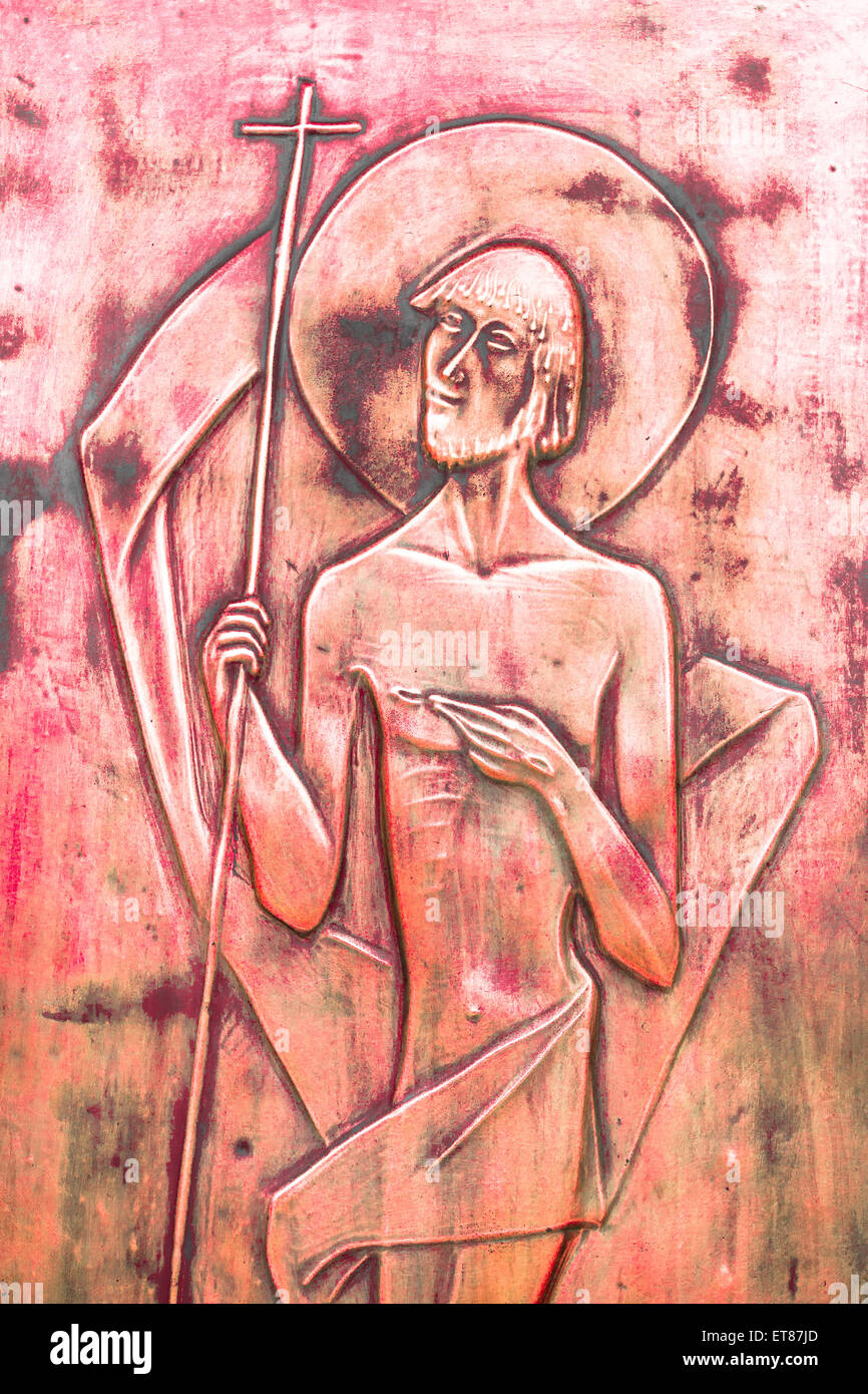 An icon depicting Jesus' passion and death Stock Photo - Alamy