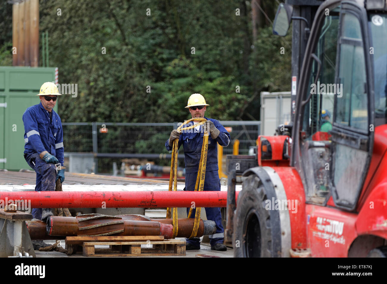 Beeskow, Germany, natural gas exploration well Stock Photo - Alamy