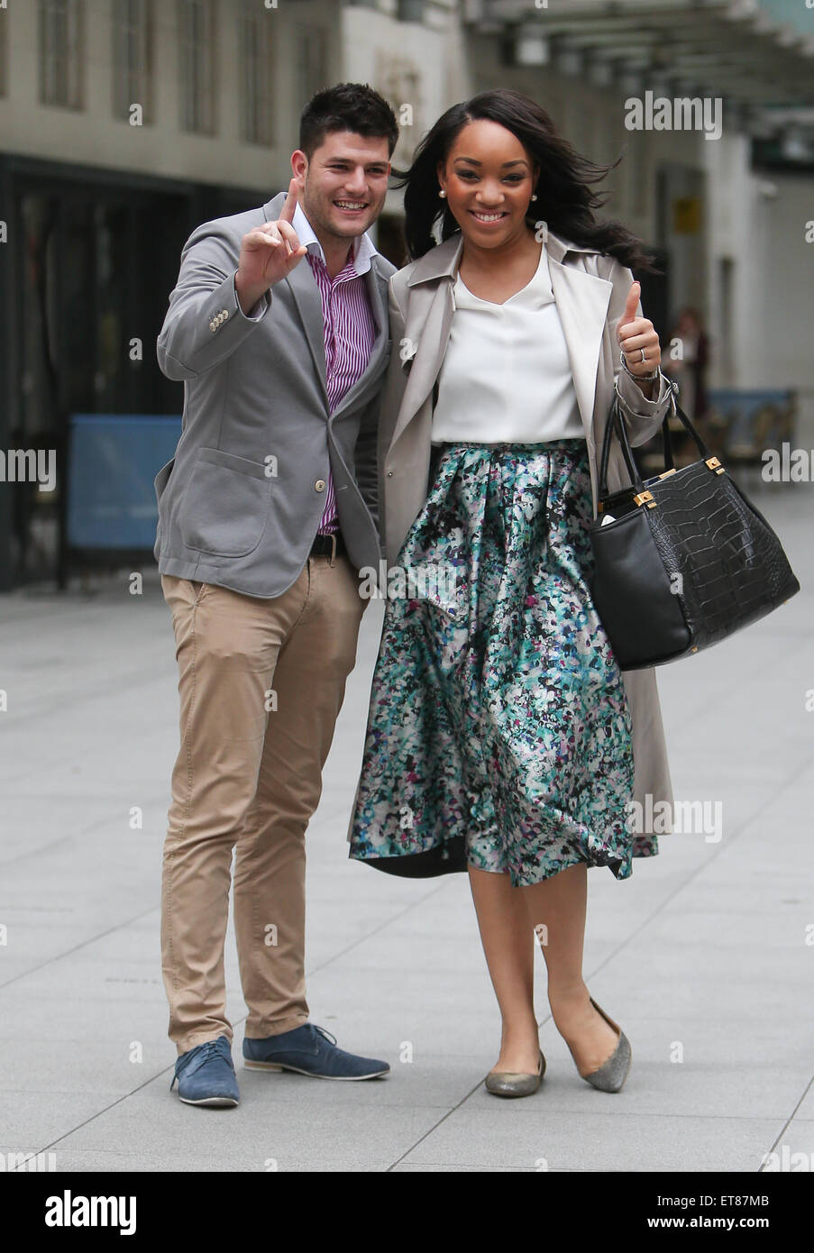 Mark Wright, winner of The Apprentice 2014 and runner up Bianca Miller ...