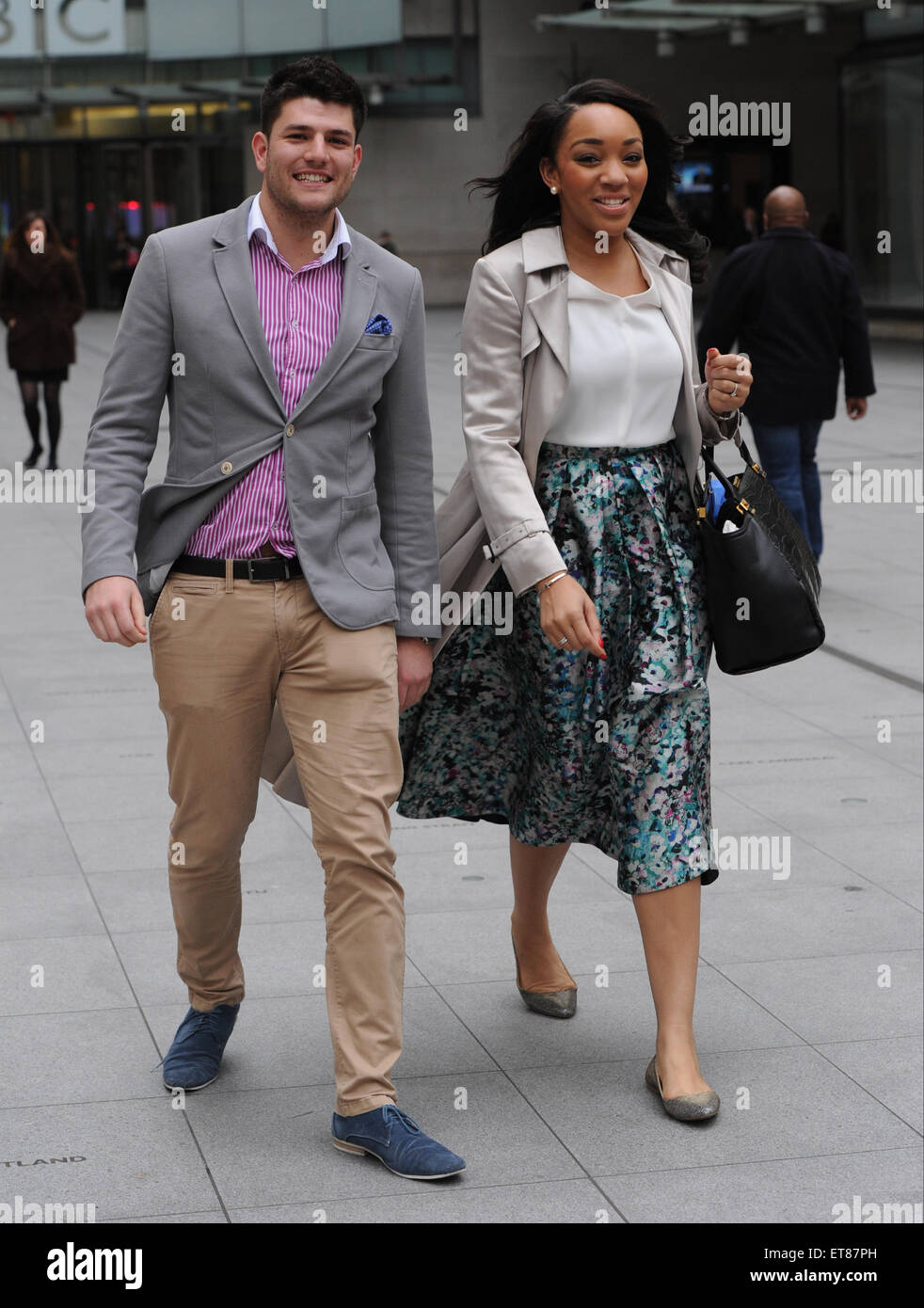 Mark Wright The Apprentice winner and runner up seen at BBC Studios in ...
