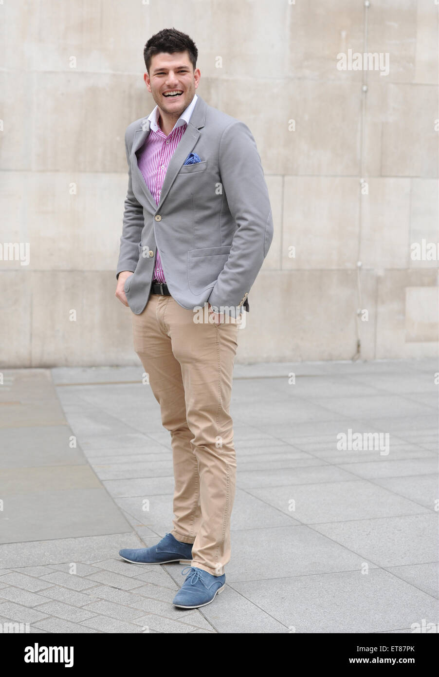 Mark Wright The Apprentice winner and runner up seen at BBC Studios in ...