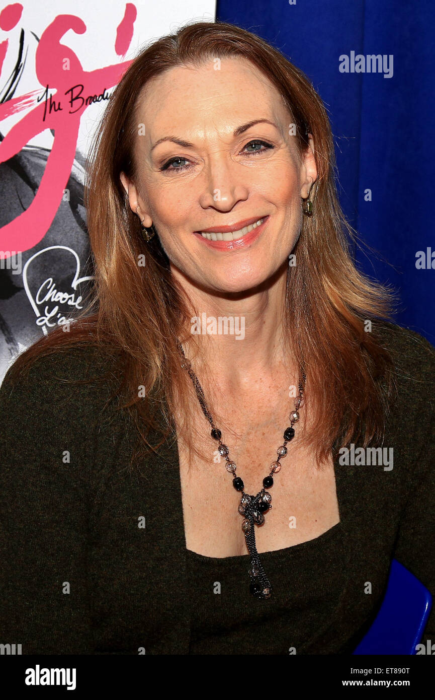 Media day for the Broadway musical Gigi held at the New 42nd Street ...