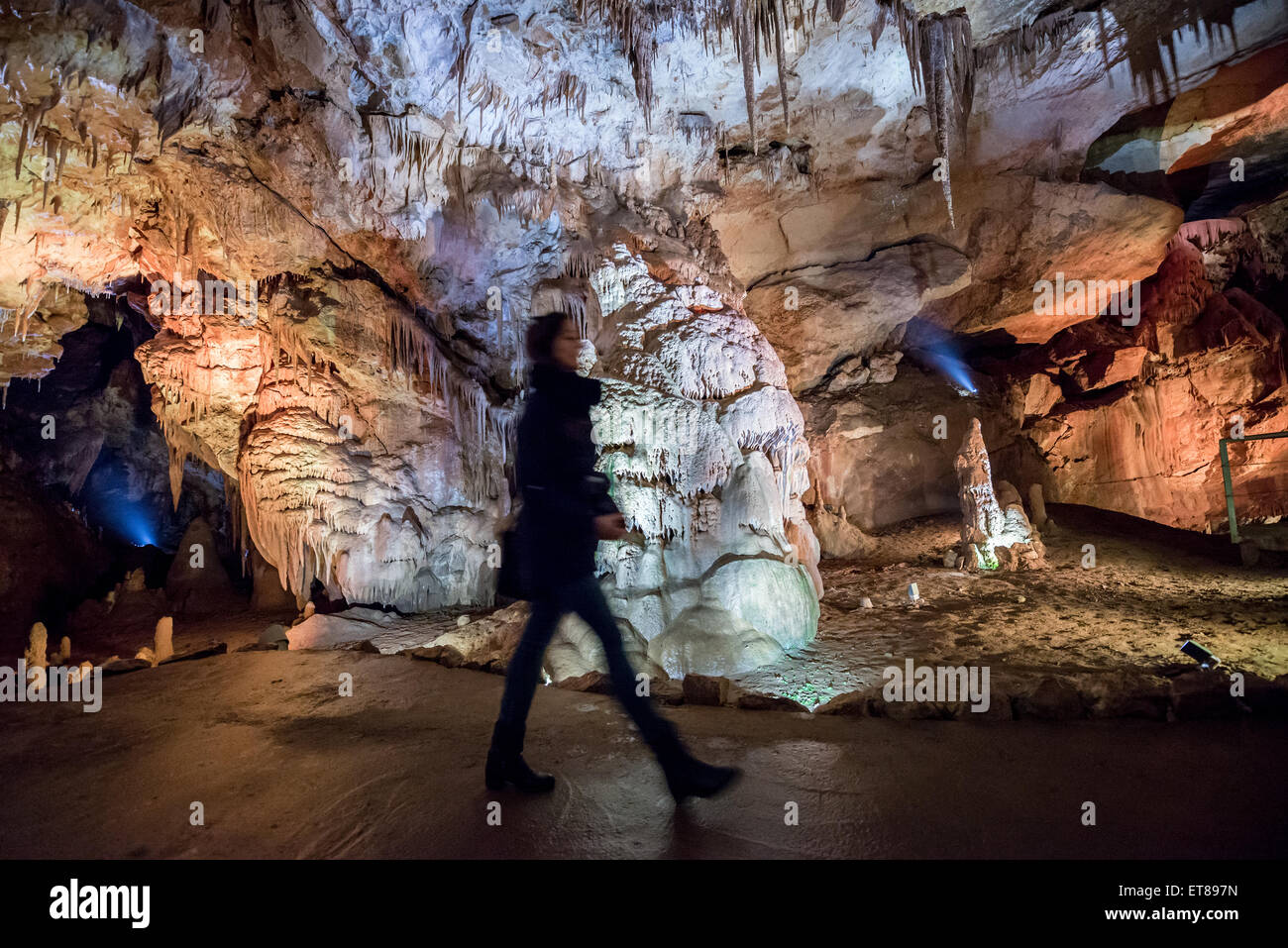 Inside the Tskaltubo Cave also called Prometheus Cane in Imereti ...