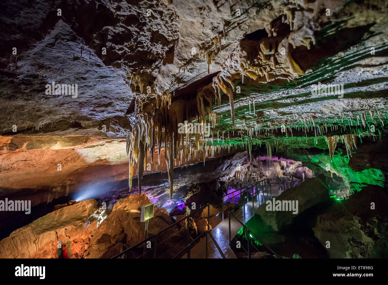 Inside the Tskaltubo Cave also called Prometheus Cane in Imereti ...